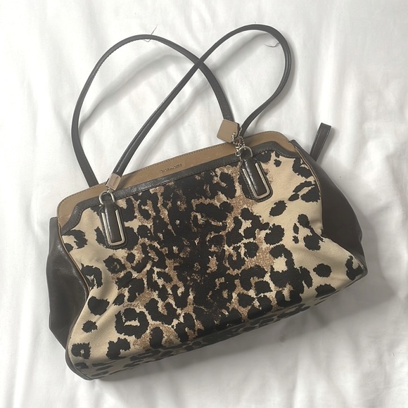 Coach | Bags | Coach Madison Kimberly Ocelot Satchel Bag | Poshmark
